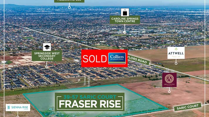 Sold Development Site & Land at 39-57 Saric Court, Fraser Rise, VIC ...