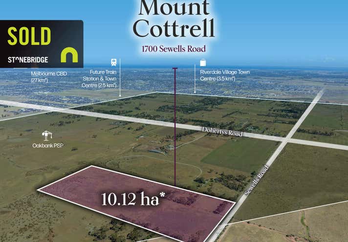 Sold Development Site & Land at 1700 Sewells Road, Mount Cottrell, VIC ...