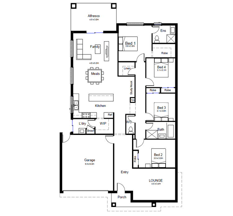 SIENA 25 Home Design & House Plan by New Build Co