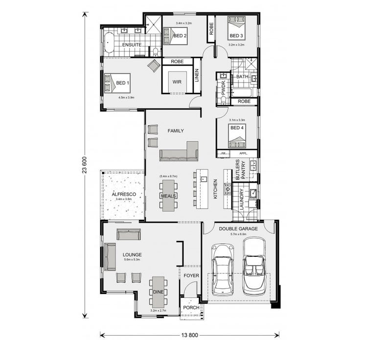 Northside Home Design & House Plan by GJ Gardner Homes - Sydney West