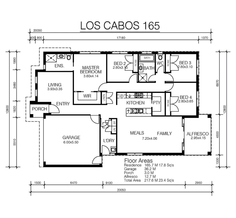 Los Cabos 165 Home Design & House Plan by Frenken Homes Pty Ltd ...