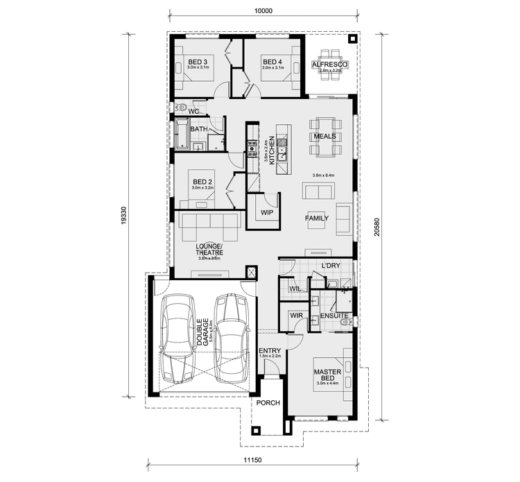 Hamilton 223 Home Design & House Plan by Mimosa Homes