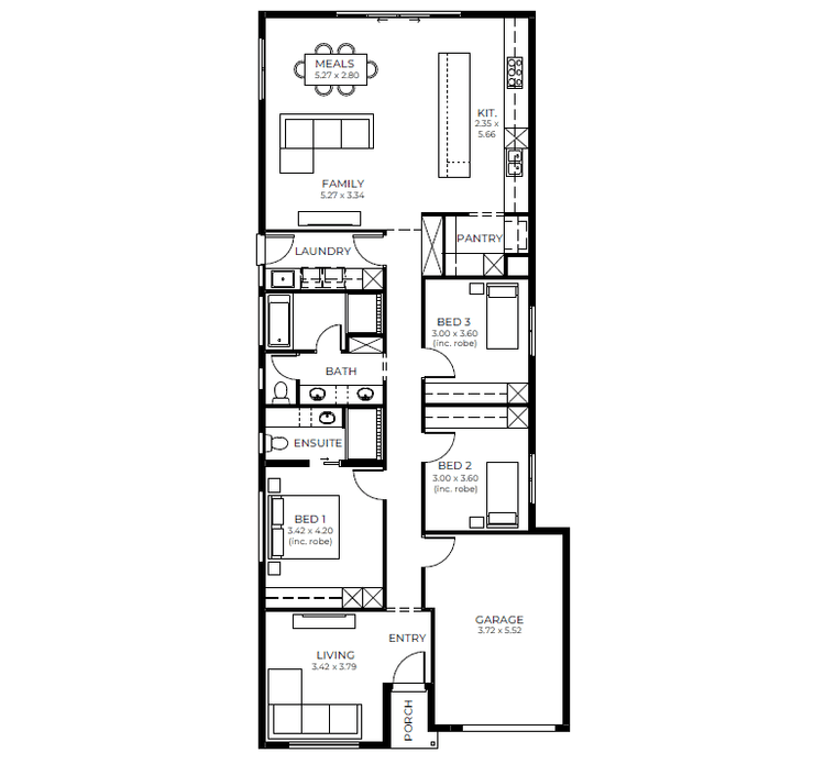 Gossamer Home Design & House Plan by Statesman Homes