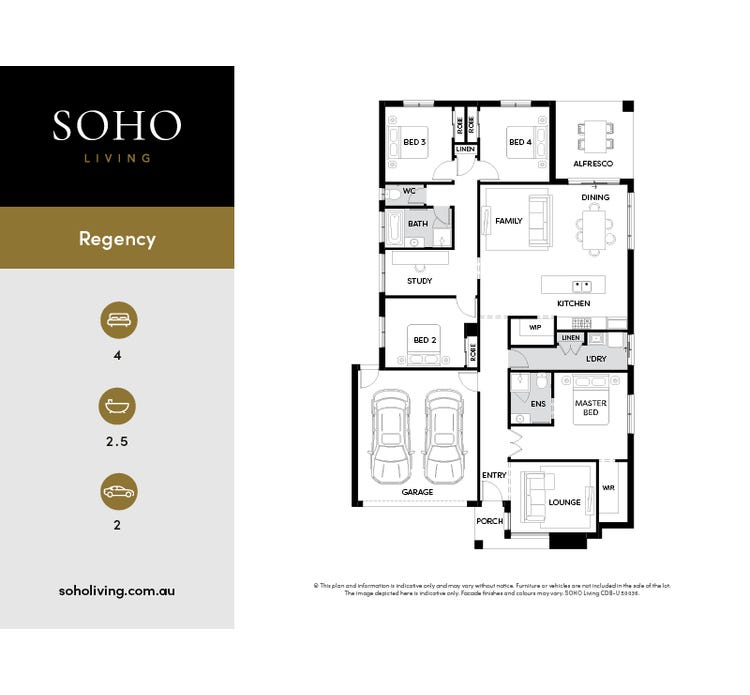 Regency Home Design & House Plan by SOHO Living