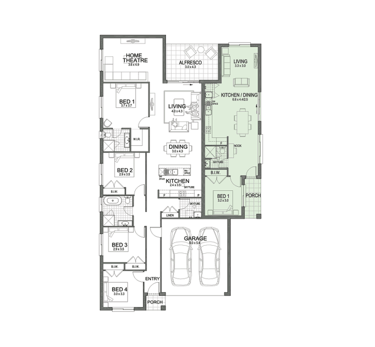 Protea 4 Twins Home Design & House Plan by New Living Homes