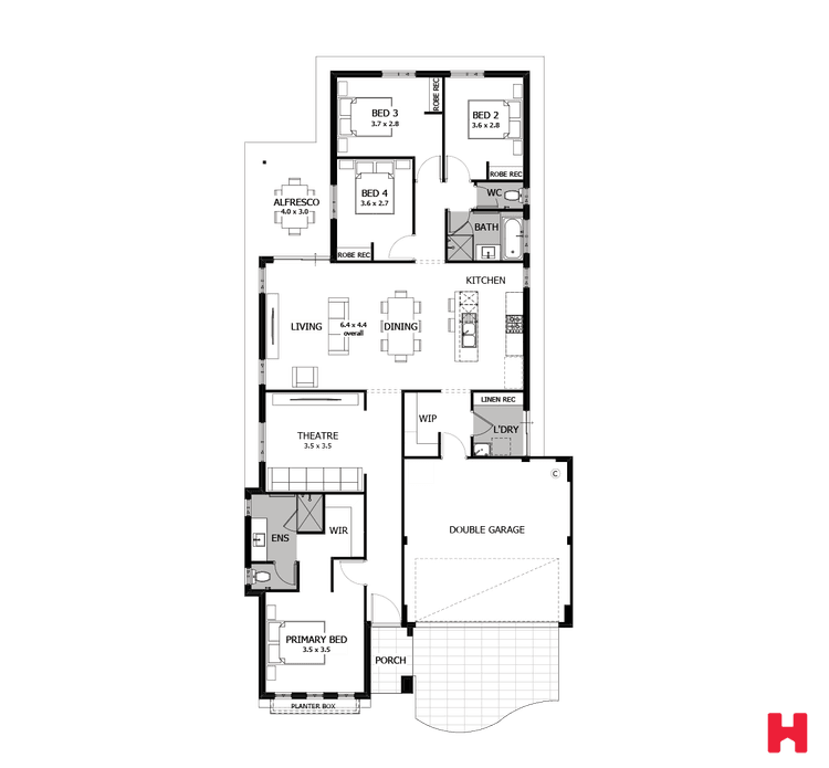 Foster Home Design & House Plan by Homebuyers Centre WA