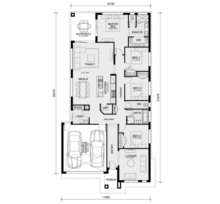 Johanna 240 Home Design & House Plan by Mimosa Homes