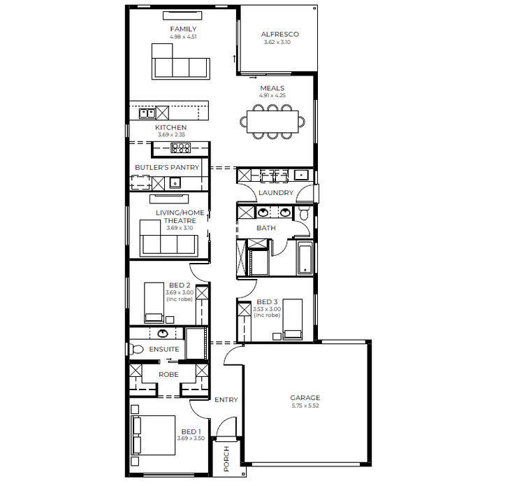 Umbra Home Design & House Plan by Statesman Homes