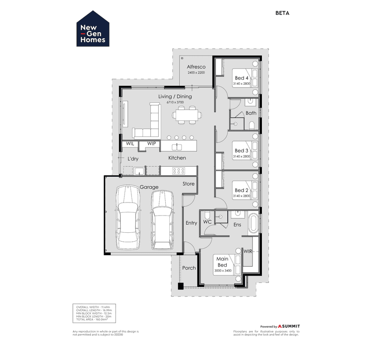 Beta Home Design & House Plan by New Gen Homes