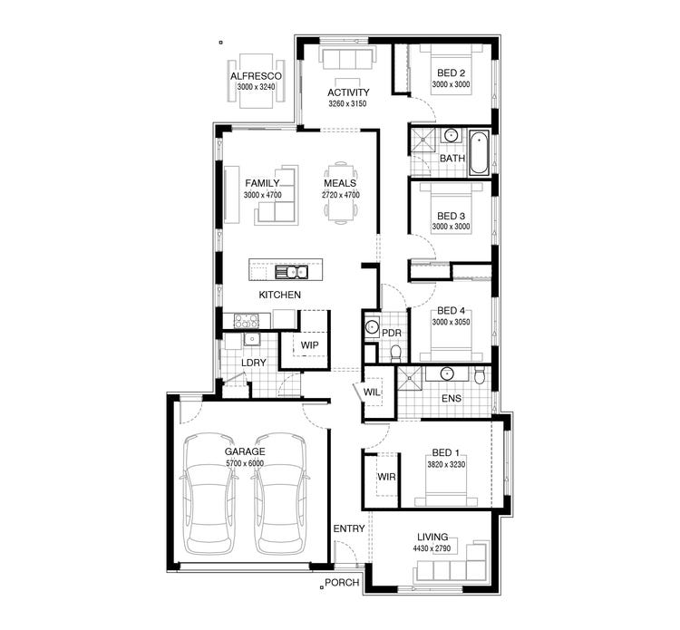 Kedron Home Design & House Plan by Burbank