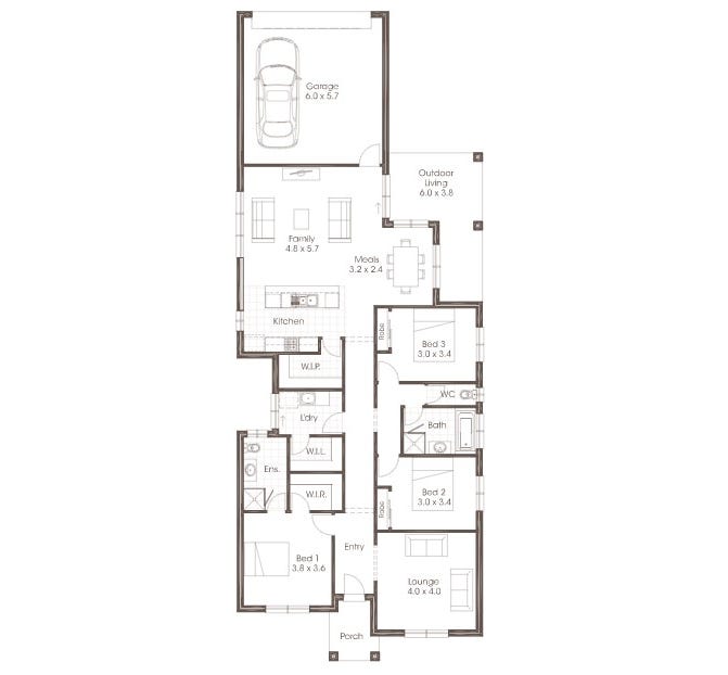 Hazelwood Rear loader Home Design & House Plan by Cavalier Homes