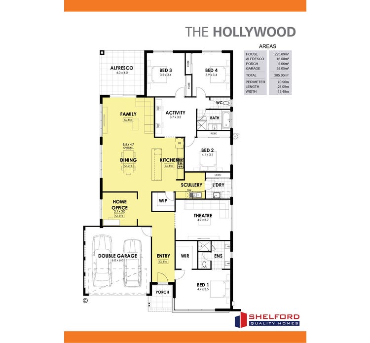 The Hollywood Home Design & House Plan by Shelford Quality Homes