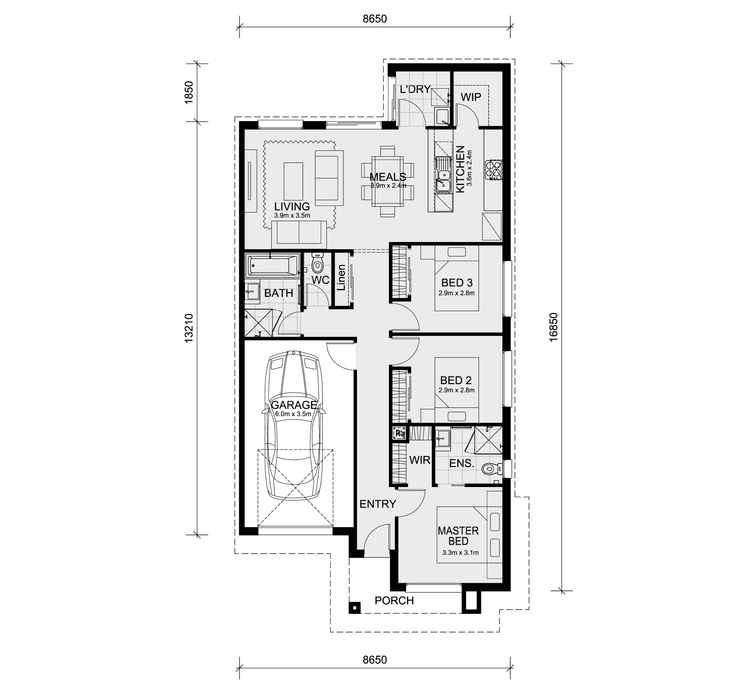 Baynton 143 Home Design & House Plan by Mimosa Homes