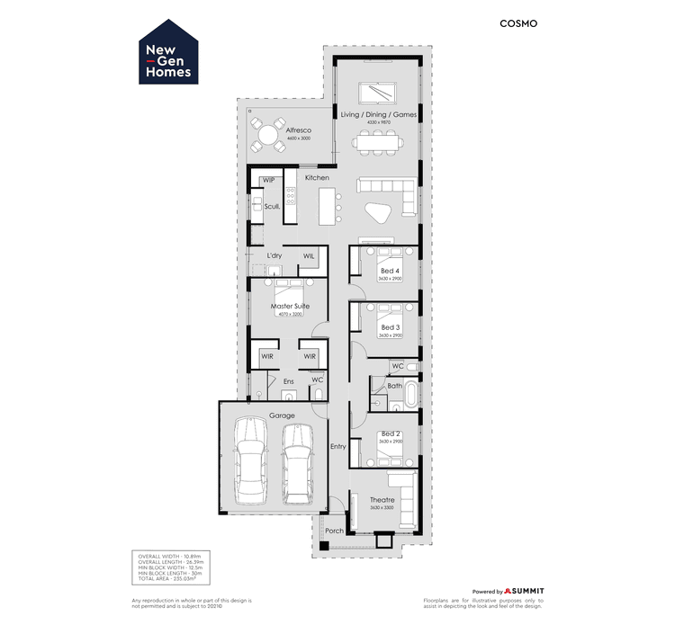 Cosmo Home Design & House Plan by New Gen Homes