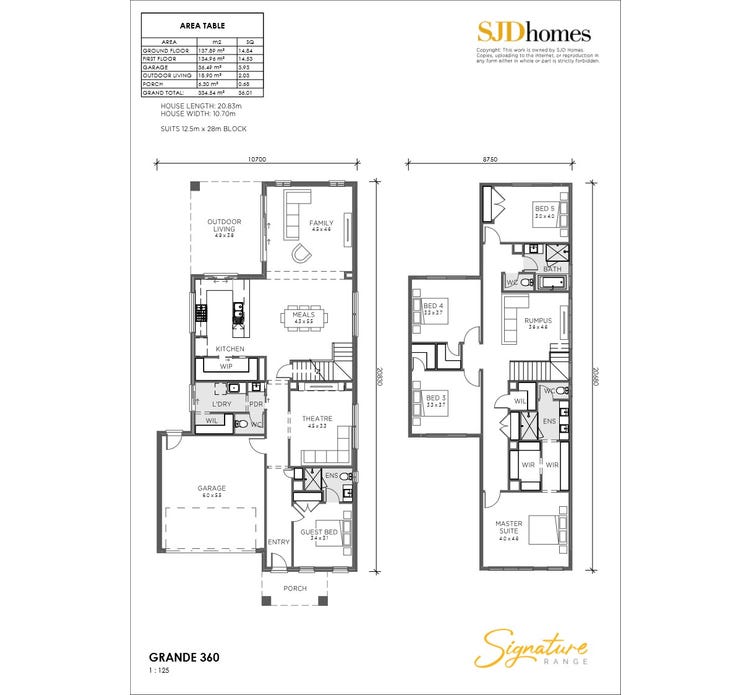 The Grande Home Design & House Plan by SJD Homes