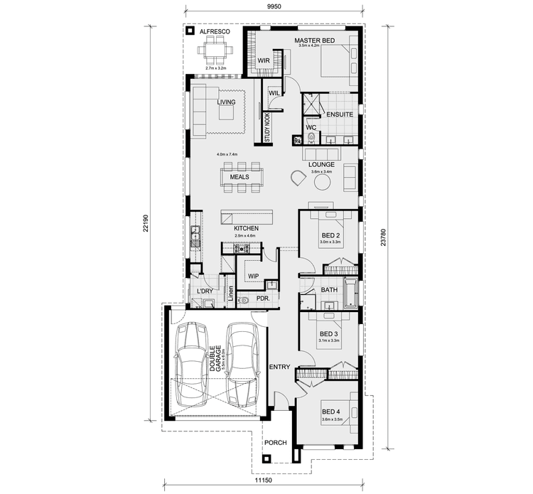 Emerald 258 Home Design & House Plan by Mimosa Homes