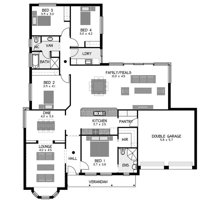 Springfield 242 - Contmp. Home Design & House Plan by Rossdale Homes