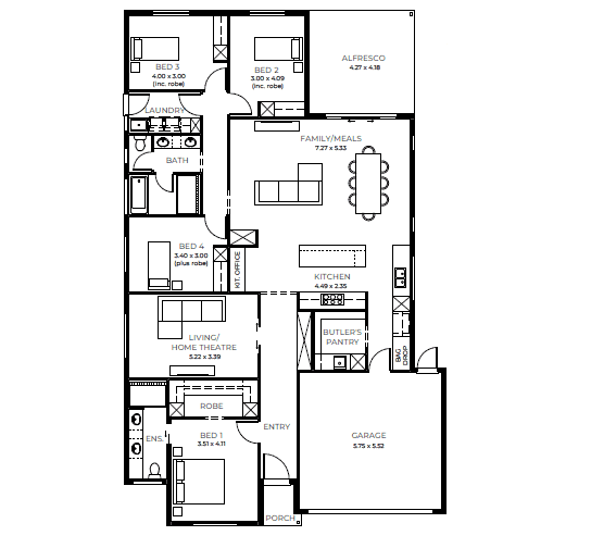 Lyra Home Design & House Plan by Statesman Homes
