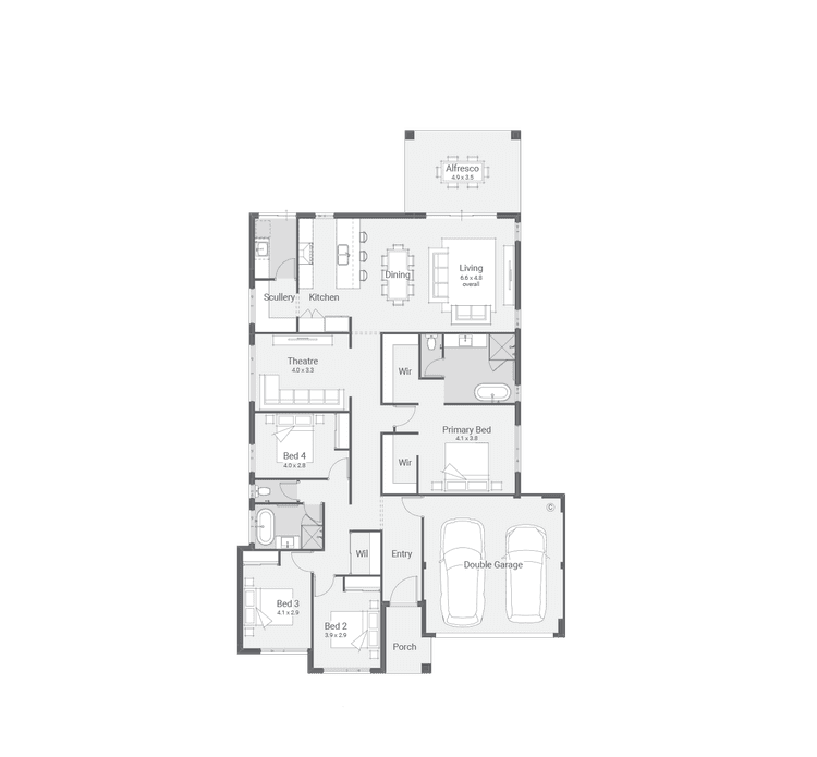 Lotus Home Design & House Plan by Dale Alcock Homes