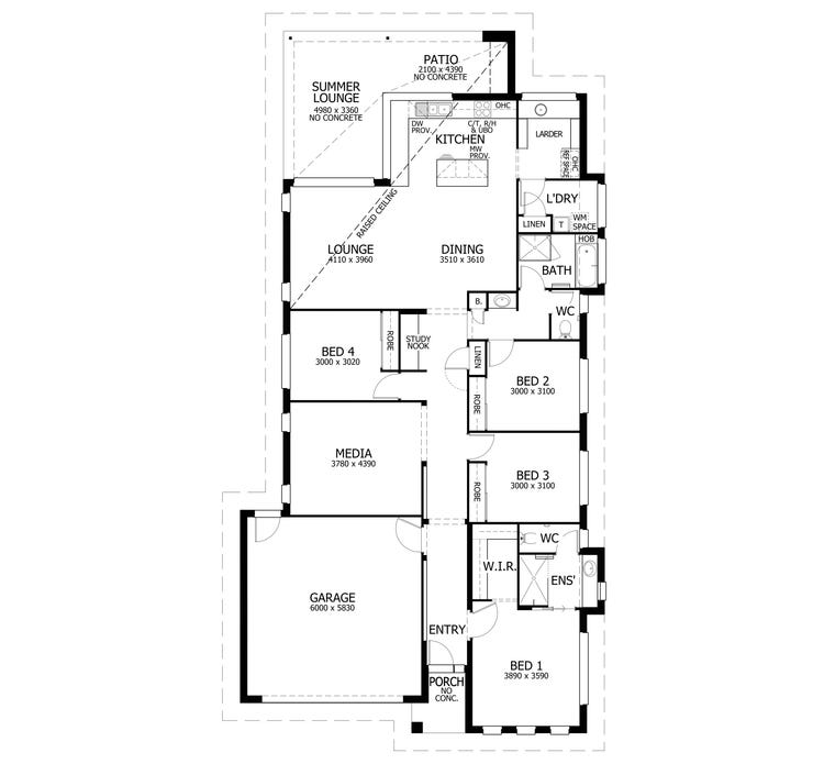 Summerhouse Home Design House Plan By Perry Homes