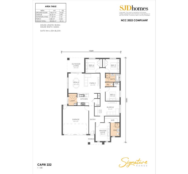 The Capri Home Design & House Plan by SJD Homes