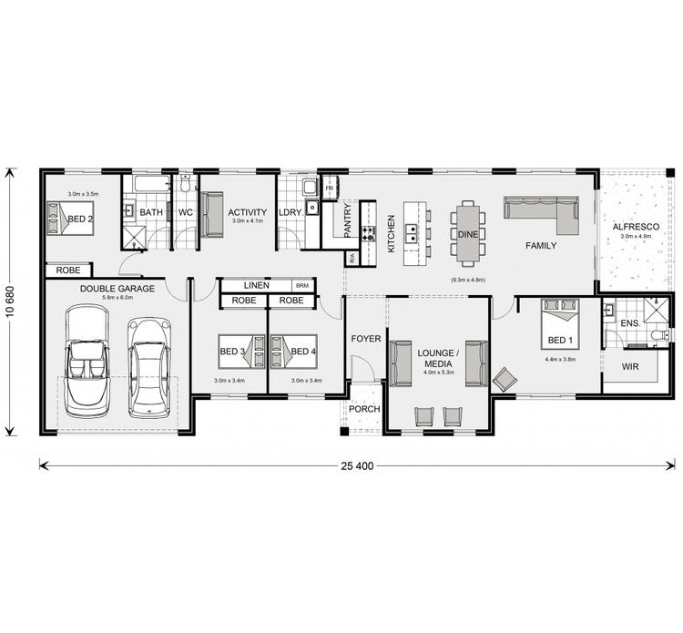 Longreach Home Design & House Plan by GJ Gardner Homes - Sydney West