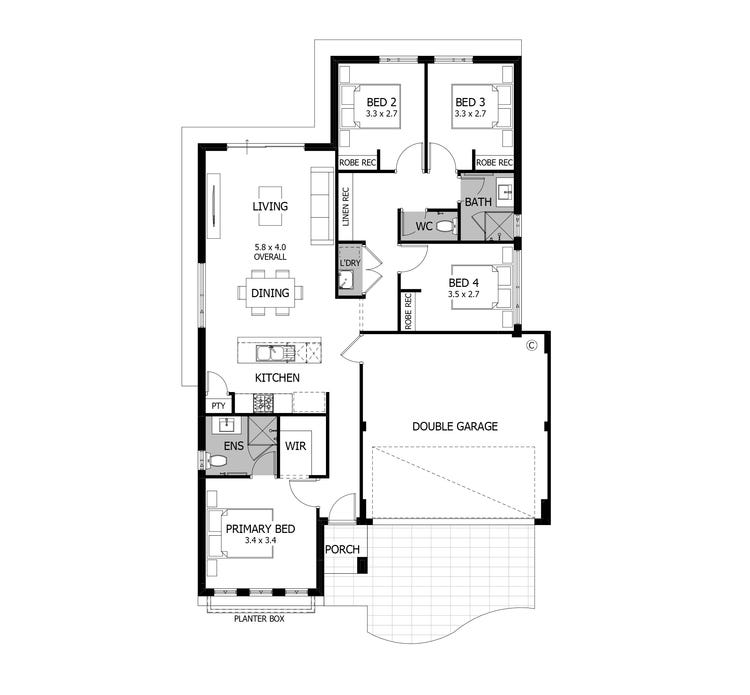Sadie Home Design & House Plan by Dale Alcock Homes South West