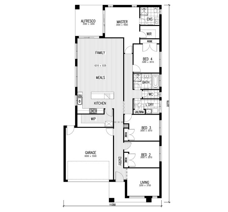 Macquarie 24 Rear Master Home Design & House Plan by Ridgewater Homes