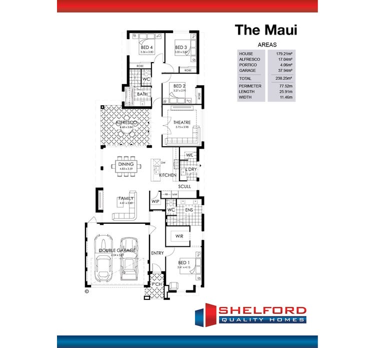 The Maui Home Design & House Plan by Shelford Quality Homes
