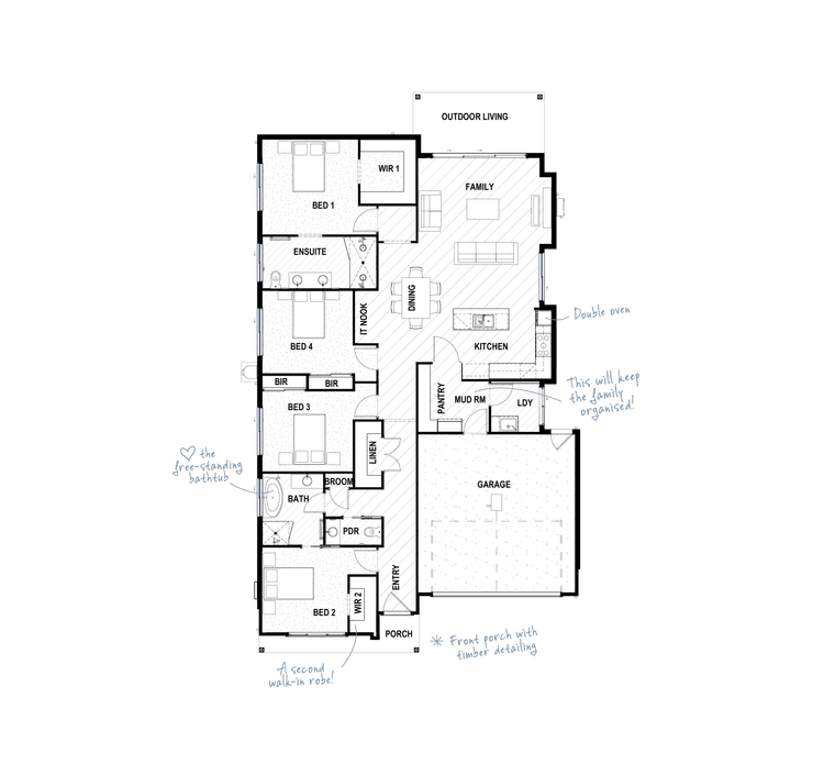 Horizon 23 Home Design & House Plan by DRHomes