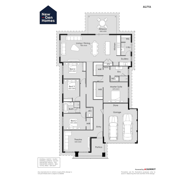 Aliya Home Design & House Plan by New Gen Homes