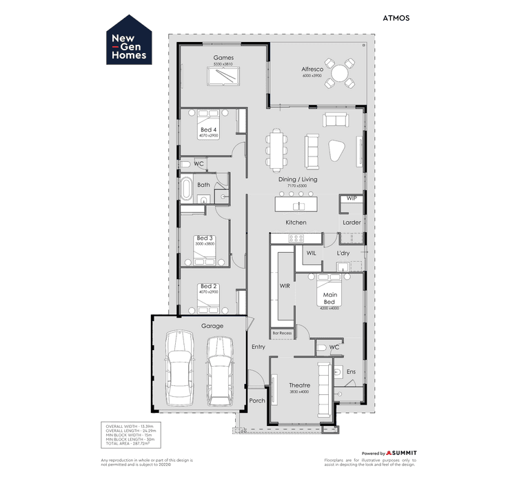 Atmos Home Design & House Plan by New Gen Homes