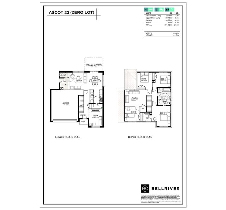 Ascot Home Design & House Plan by Bellriver Homes