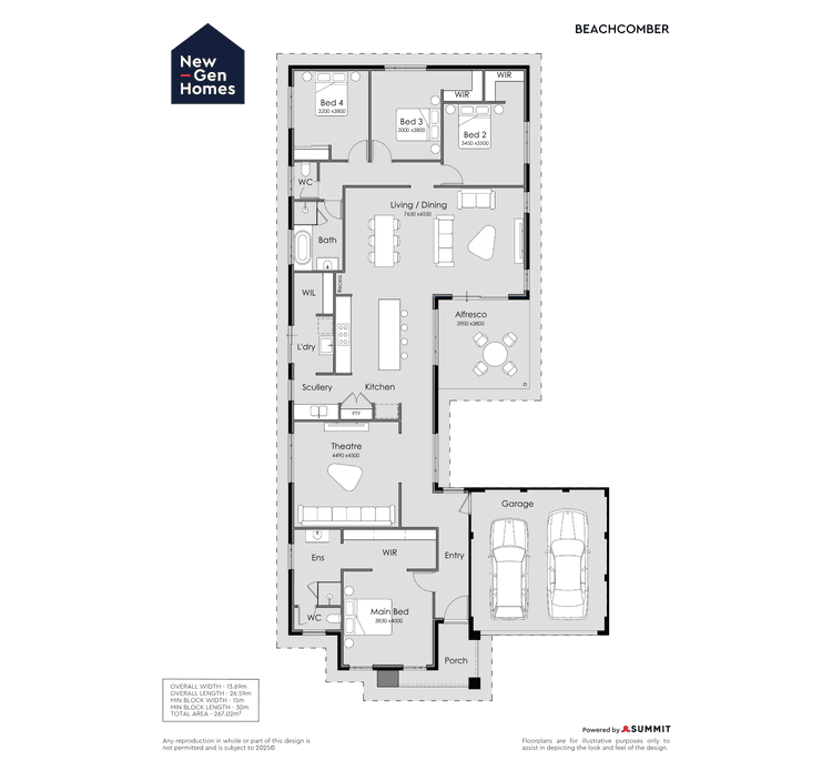 Beachcomber Home Design & House Plan by New Gen Homes
