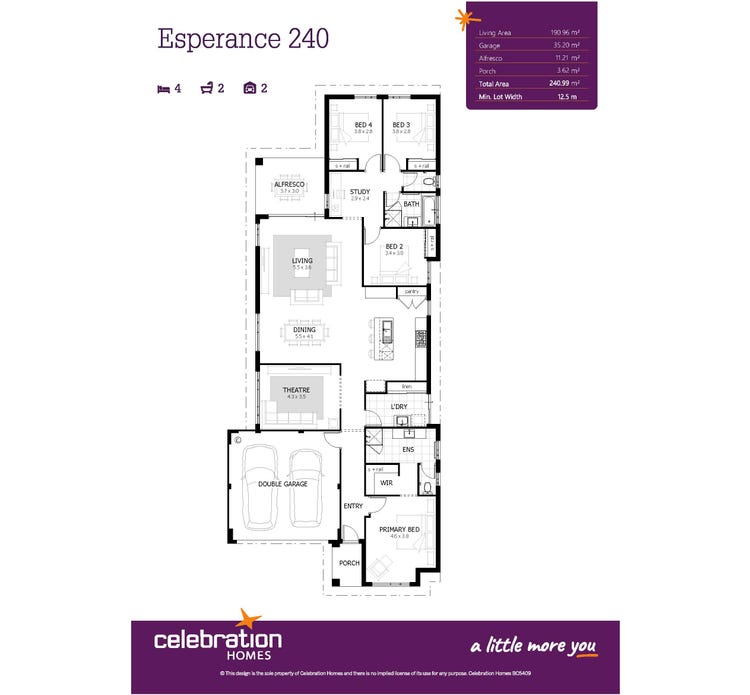 Esperance 240 Home Design & House Plan by Dale Alcock Homes South West