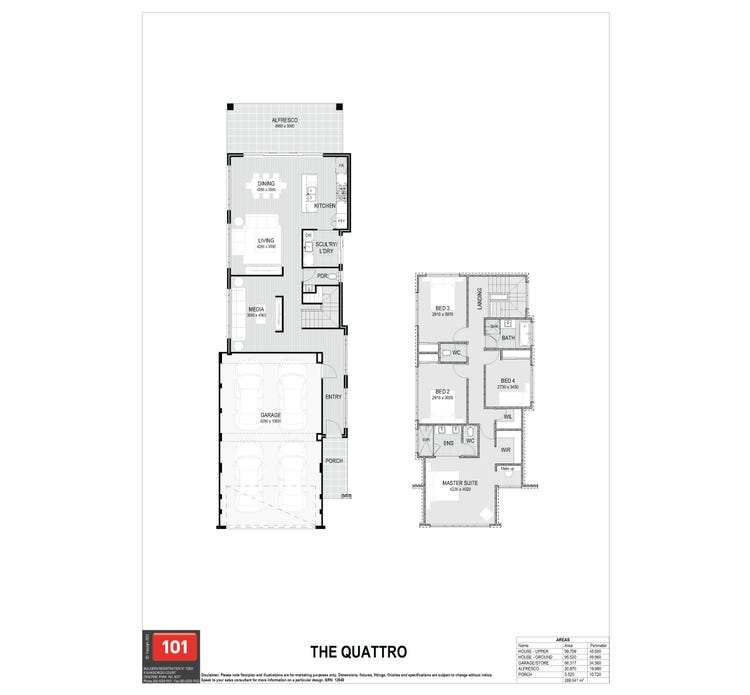 The Quattro Home Design & House Plan by 101 Residential