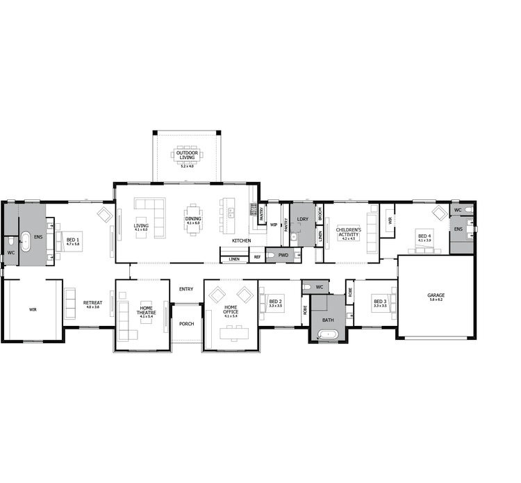 Barrington 46 Home Design & House Plan by Mojo Homes