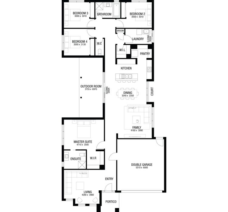 Avery Home Design & House Plan by Metricon - Regional West