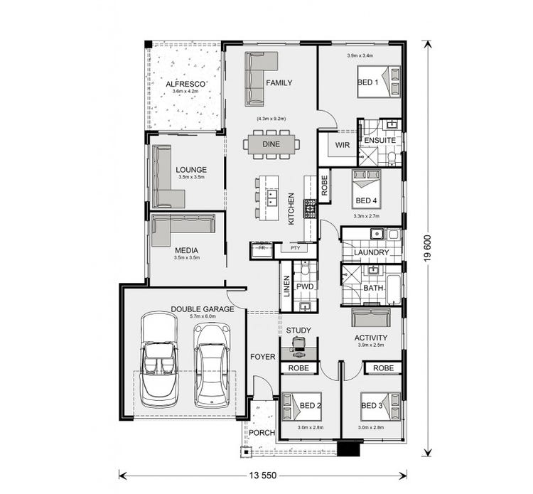 Iluka Home Design & House Plan by GJ Gardner Homes Adelaide Hills