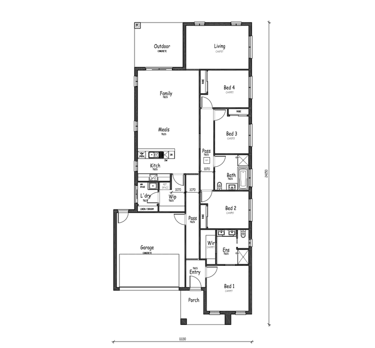 Opulence 240 Home Design & House Plan by Addison Homes