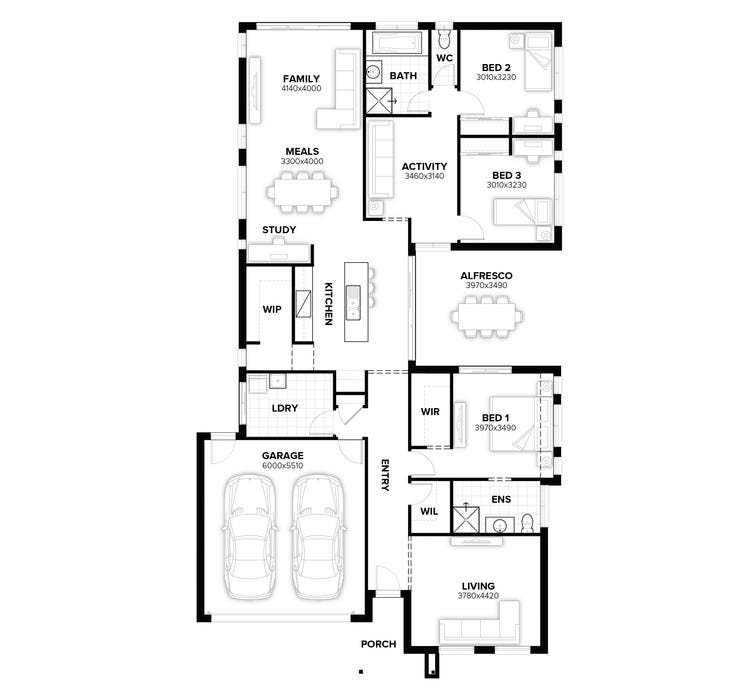 Mode 236 Home Design & House Plan by Burbank Homes