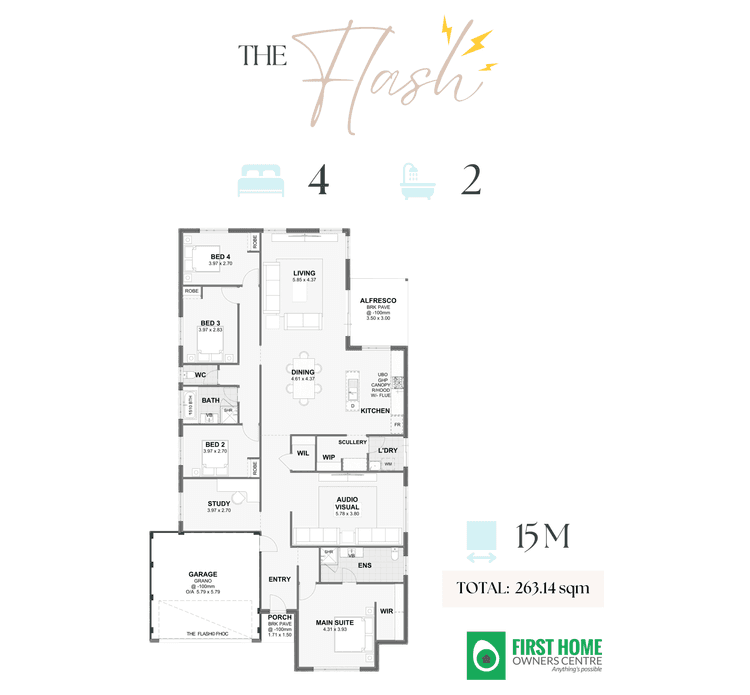 The Flash Home Design & House Plan by First Home Owners Centre