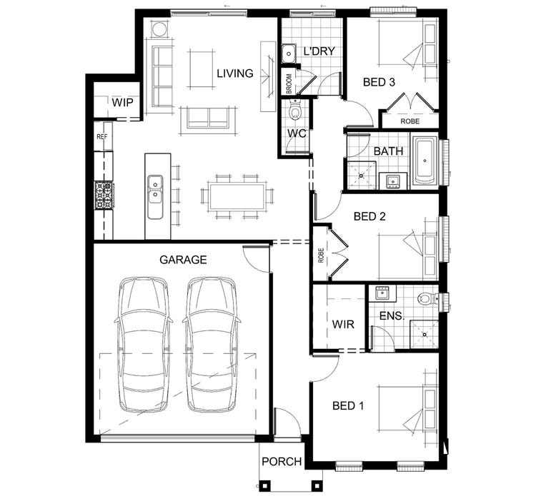 NAVITI 170 Home Design & House Plan by 4RB Homes Pty Ltd