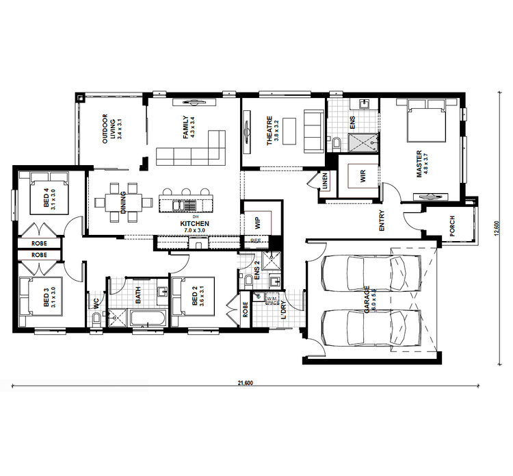 Carlton 25 Home Design & House Plan by Kingsbridge