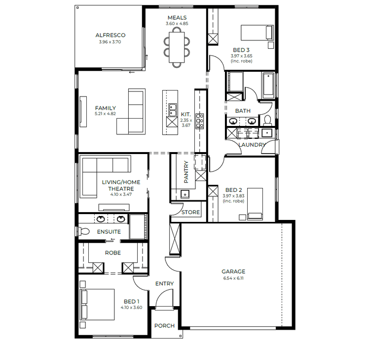 Haven Home Design & House Plan by Hickinbotham