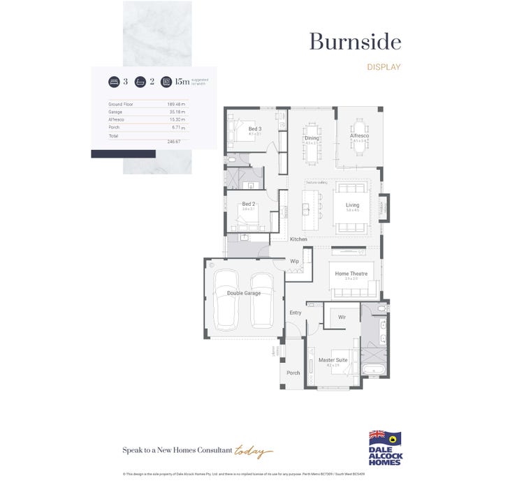 Burnside Home Design & House Plan by Dale Alcock Homes