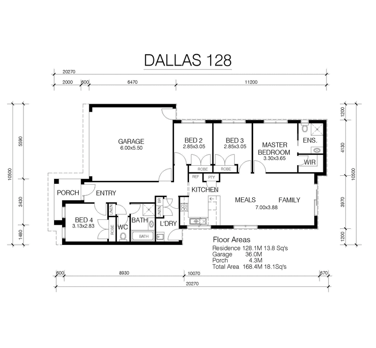 Dallas 128 Home Design & House Plan by Frenken Homes Pty Ltd - Cranbourne