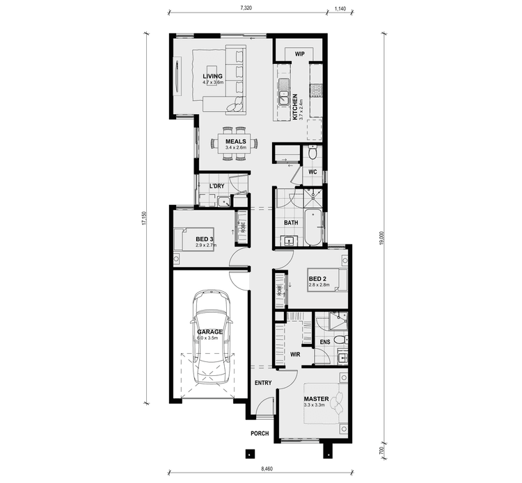 Molka 151 Home Design & House Plan by Mimosa Homes
