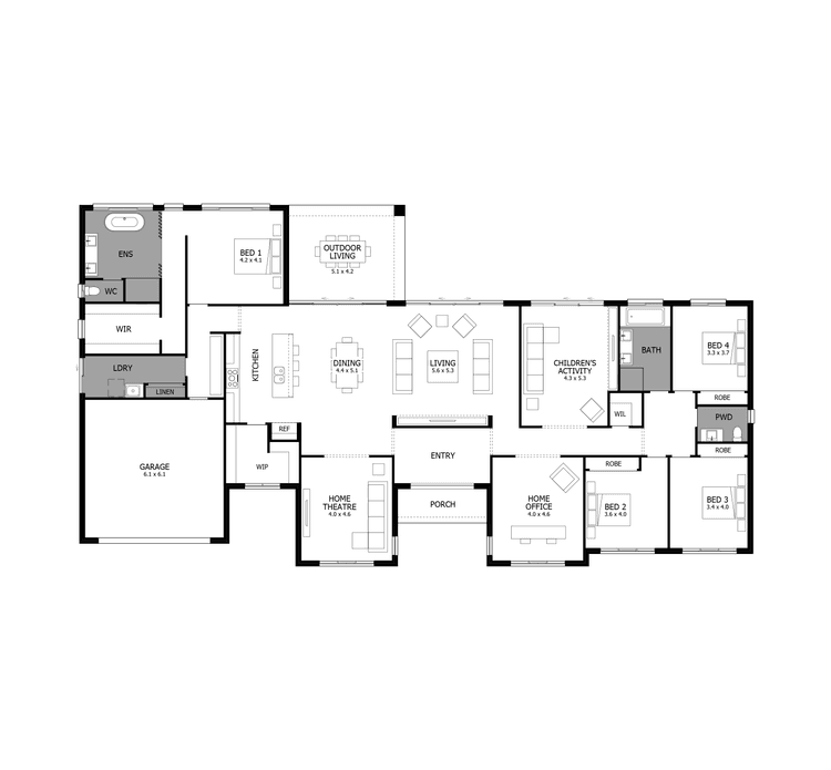 Locksley 41 (Acreage) Home Design & House Plan by Mojo Homes