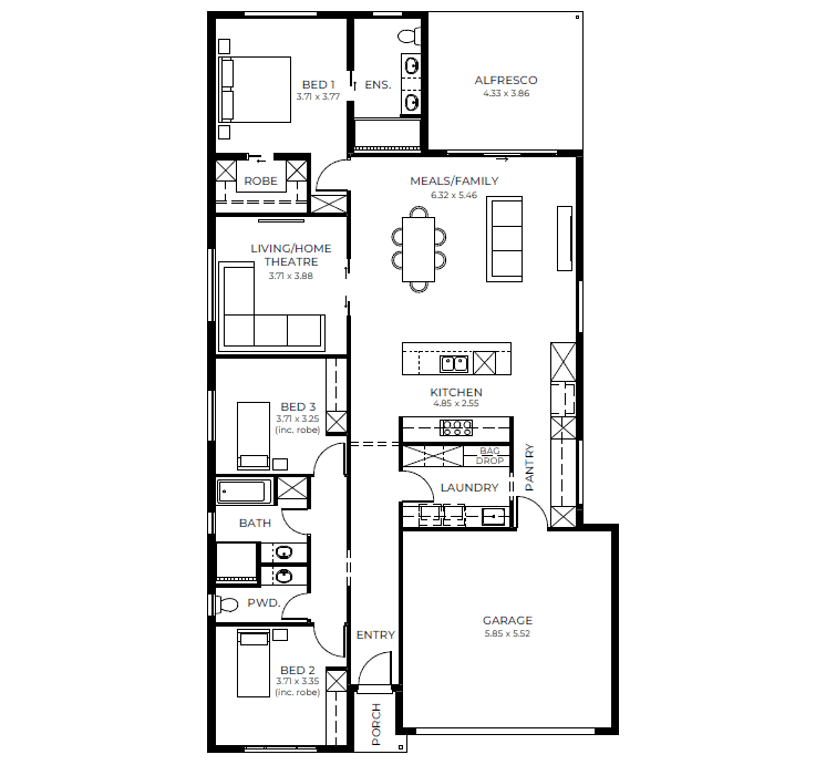 Tangerine Home Design & House Plan by SA Housing Centre